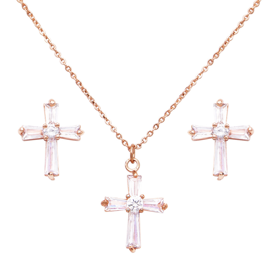Hypoallergenic cross necklace store